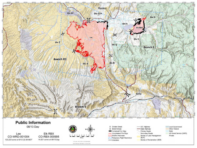 Elk and Lee Fire Update – Garfield County Emergency Operations Center