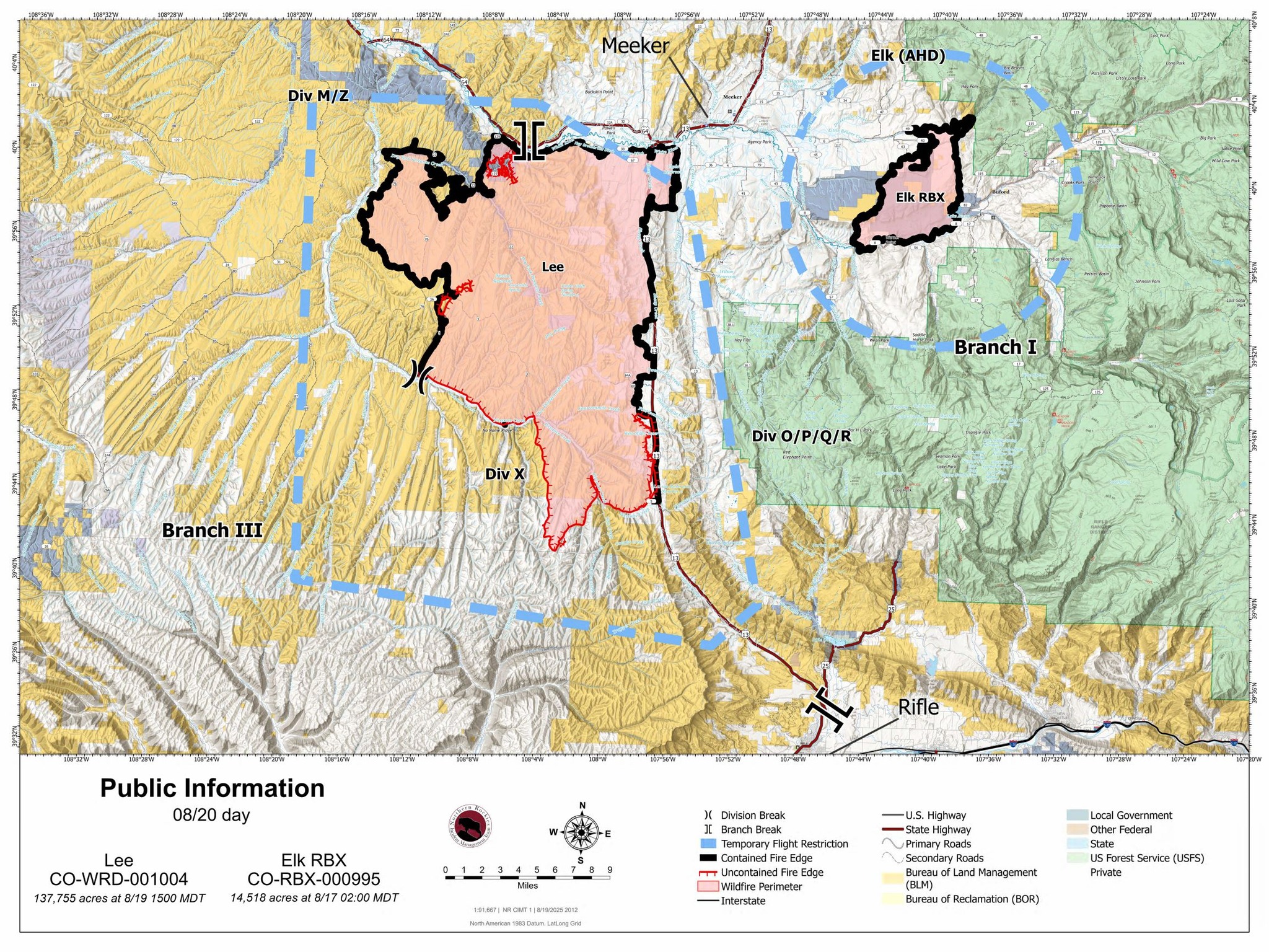 Lee Fire: Elk and Lee Fire Update – Wednesday, August 20, 2025 ...